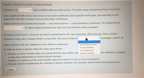 solved what is a listener in context to event handling a