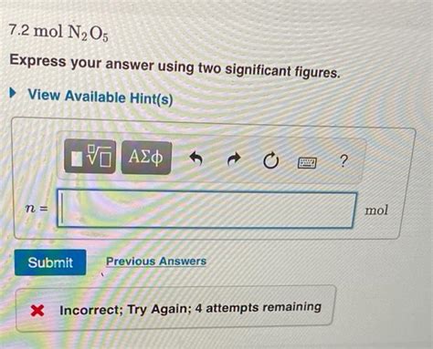 Solved 3 69 Kg N2o5 Express Your Answer Using Three