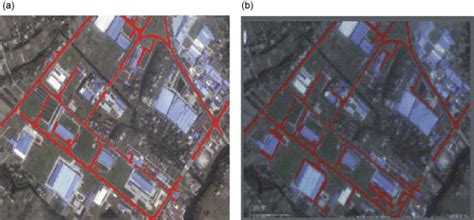 Two Algorithms For Road Extraction A Mrf Based Result B Svm And Download High Quality