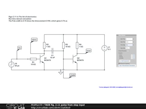 Pulse From Step Input Circuitlab