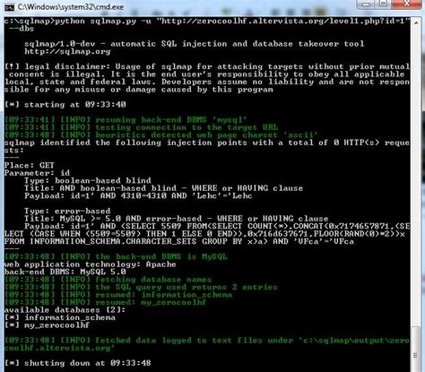 web6 sql injection một số tool khai thác