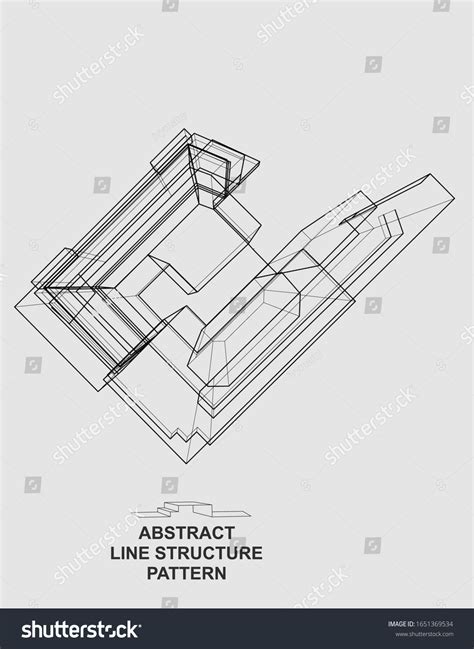 Abstract Line Structure Pattern Vector Background Stock Vector Royalty Free 1651369534