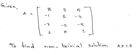 Answered Given A 835 1 2 3 7 2 5 1 0 1 Rector Equation Observe