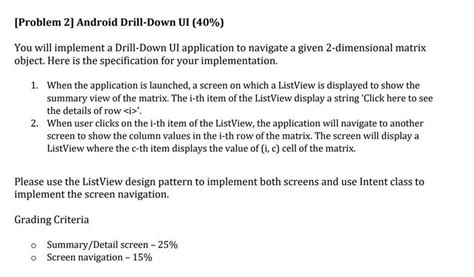 Solved Using Android Studio Kotlin You Will Implement A Drill