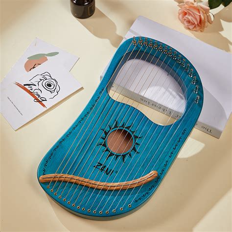 Zani Mini 16 String Lyre Harp Wooden Lyre T For Beginner Instrument
