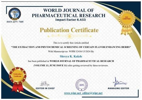 shreya kakde on linkedin researchpaper phytochemicalscreening
