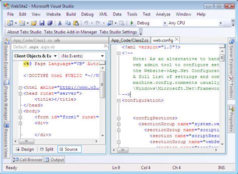 Floating Tab Groups In Visual Studio Tabs Studio Blog Organizing Visual Studio Document