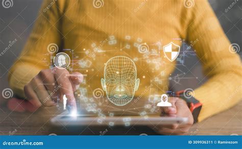 Deepfake Concept Matching Facial Movements Face Swapping Or Impersonation Stock Image Image