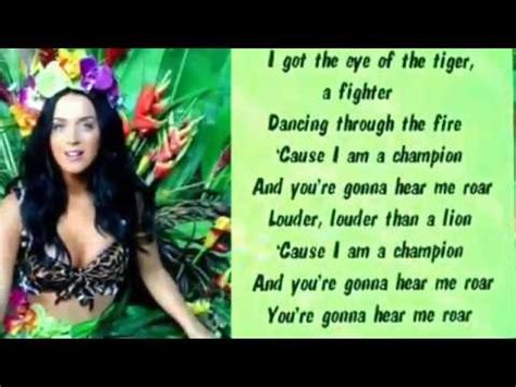 Katy Perry Roar Letra Youtube