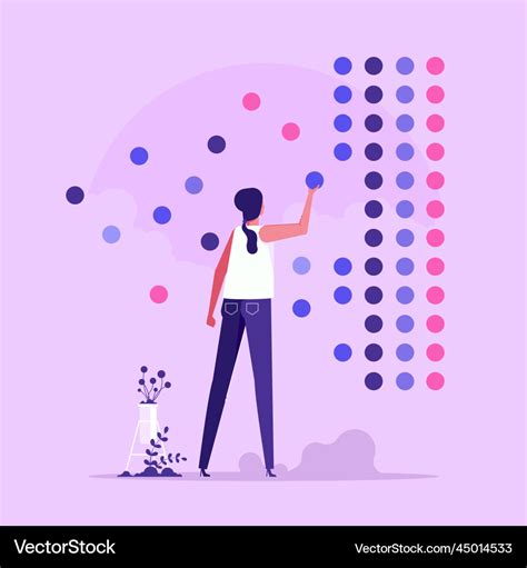 concept of big data engineering analyzing vector image