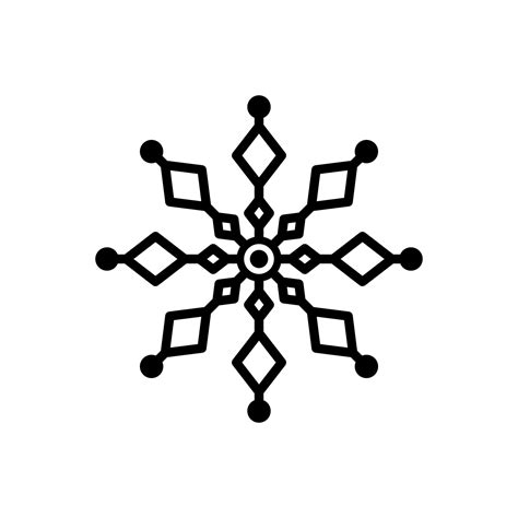 Snowflake Icon Vector 12178233 Vector Art At Vecteezy