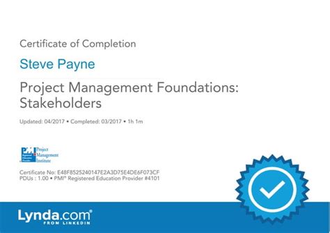 Project Management Foundations Stakeholders Pdf Graduation Personal Celebrations And Life