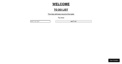 React Codesandbox