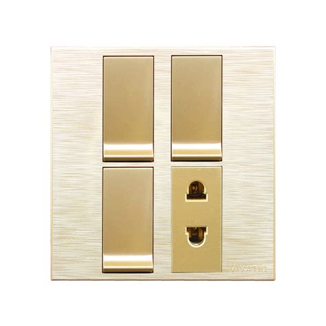 3 Switch 1 Socket Vivatiq Electrical