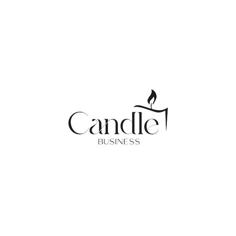 Premium Vector Candle Business Logo