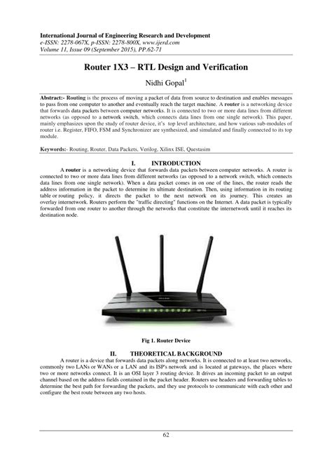 Pdf Router 1x3 Rtl Design And Verification