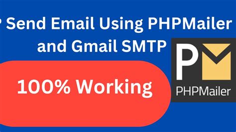 Php Send Email Using Phpmailer And Gmail Smtp 100 Working Youtube