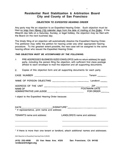 Form 554 Fill Out Sign Online And Download Printable Pdf City And County Of San Francisco