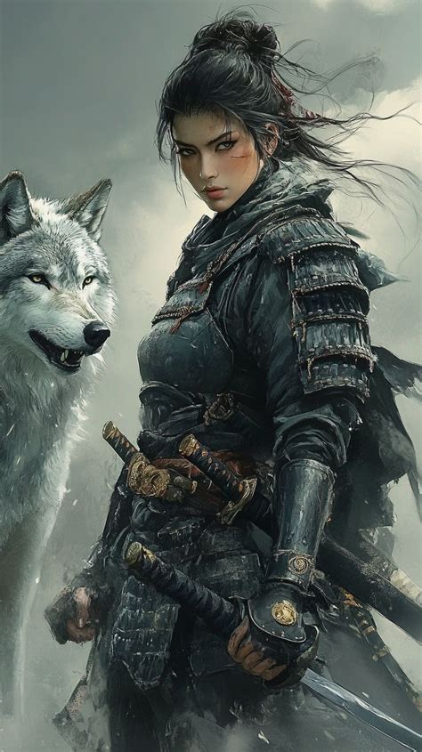 Samurai Female Warrior Samurai Artwork Warrior Woman Samurai Art