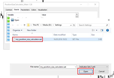 How To Save And Load Indicator Settings In Metatrader — Tutorial