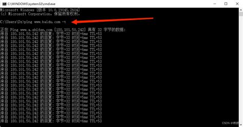 【ping命令的使用】cmd的ping命令大全 Csdn博客