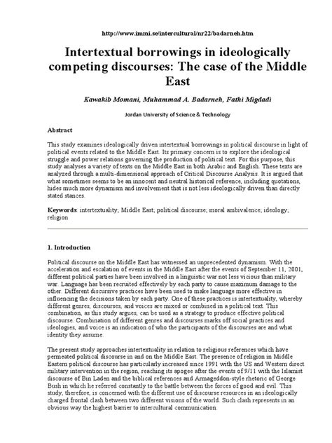 Inter Examples Pdf Intertextuality Kafir