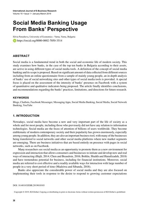 pdf social media banking usage from banks perspective