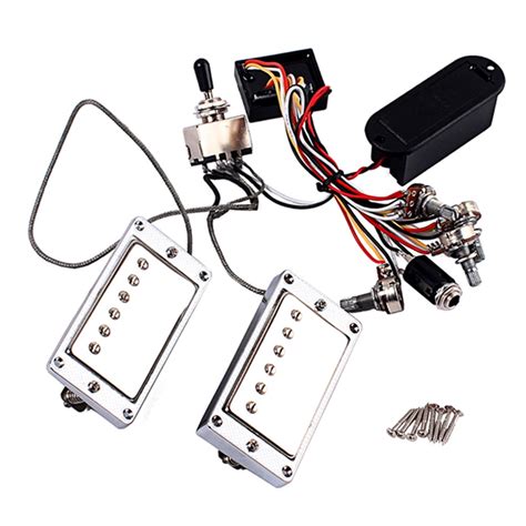 masteelf 1 guitar pickup humbucker with electronic circuit battery box