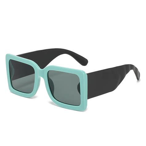 New Oversized Square Sunglasses Vintage Designer Women Fashion Sun
