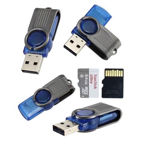 Mini USB Micro SD Memory Card Reader High Speed Rotate Adapter USB Card READER Shopee