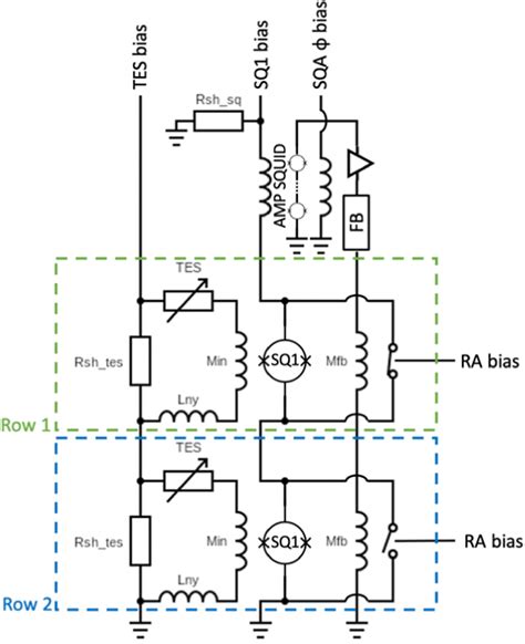 circuit diagram of a tdm system for 1 column and 2 rows based on [3