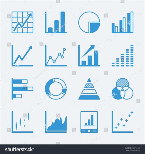 Vektor Stok Diagrams Graphs Iconsvector Eps10 Tanpa Royalti 189712439 Shutterstock