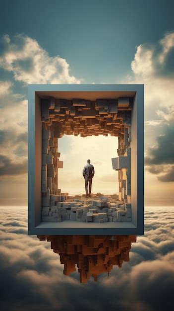 Premium Ai Image Thinking Outside Of The Box Concept For Creative Projects