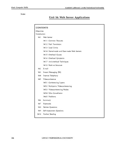 Basic Computer Skills Chapter 14 Basic Computer Skills Notes Unit 14