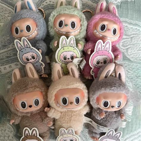 Labubu Stuffed Doll Blind Box The Monsters Exciting Macaron Vinyl Face