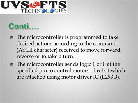 bluetooth controlled robot ppt