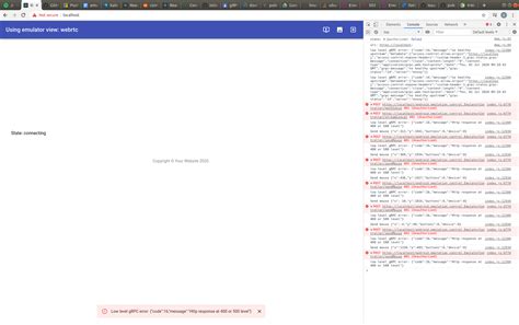 Emulator Doesn T Connect To Display Window Low Level GRPC Error Code Message No