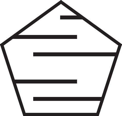 Abstract Pentagon Maze Logo Illustration In Trendy And Minimal Style