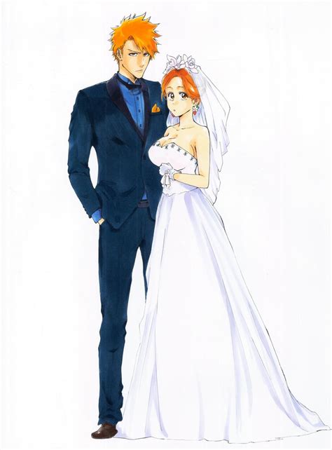Inoue Orihime And Kurosaki Ichigo Bleach Drawn By Mitu Hide Danbooru