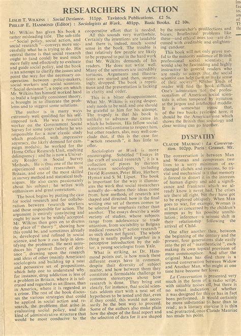 Researchimpact Sociology Policymakers Lesley Brook