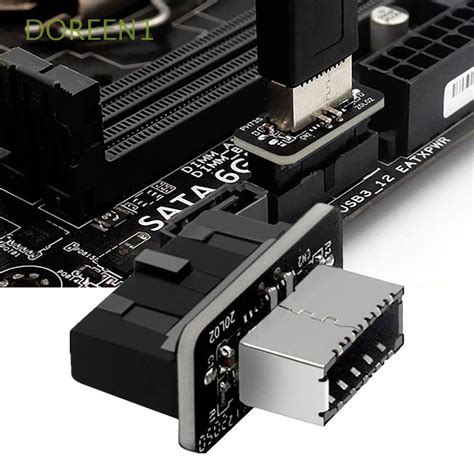 Doreen1 Usb 3 0 Internal Header 20pin To 19pin Computer Motherboard Connector Usb3 0 Idc Male To