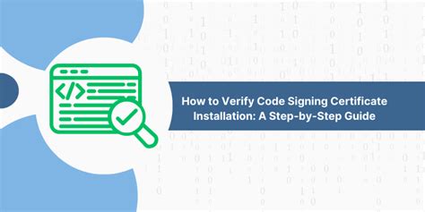 How To Verify Code Signing Certificate Installation Sslinsights