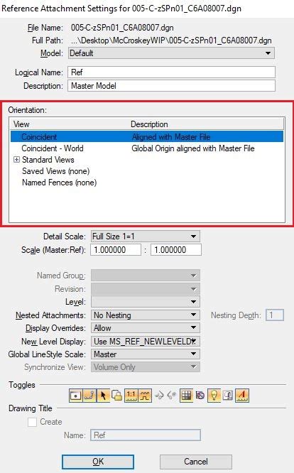 Reference Attachment Methods In Microstation