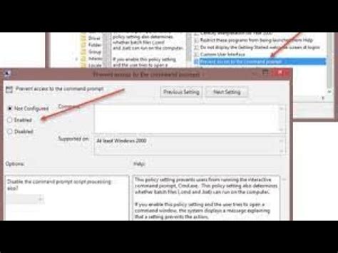 How To Enable Disable Command Prompt In Windows 10 YouTube
