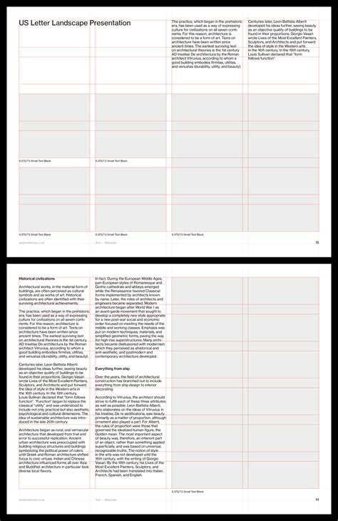 presentation grid system for adobe indesign grid design layout