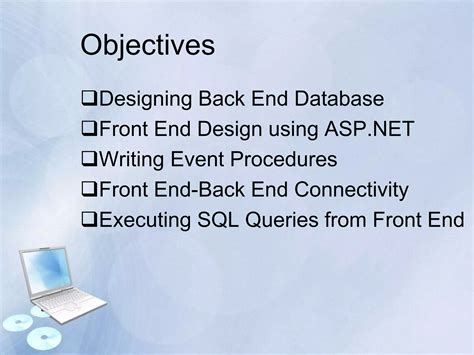 Web Based Database Application Design Using And Sql Server Ppt