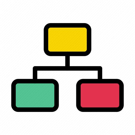 Connection Diagram Hierarchy Network Sharing Icon Download On Iconfinder