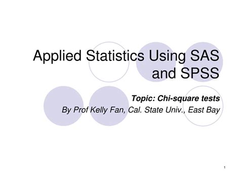 ppt applied statistics using sas and spss powerpoint presentation