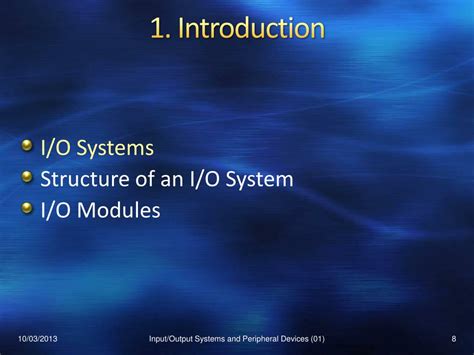 PPT Input Output Systems And Peripheral Devices PowerPoint Presentation ID