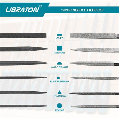 Libraton Needle File Set Diamond Needle File Set 14pcs
